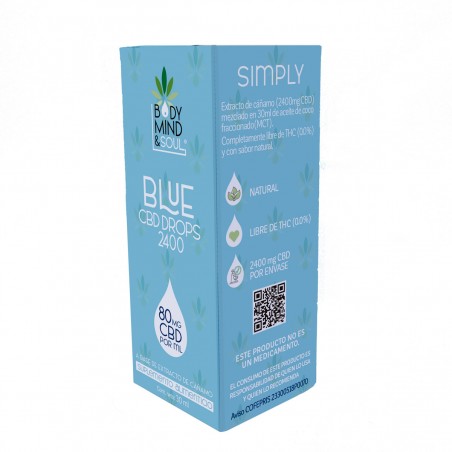 Body, Mind and Soul® BLUE CBD Drops 2400