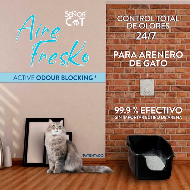 Señor Cat® Aire Fresko. Desodorante para arenero de gato.