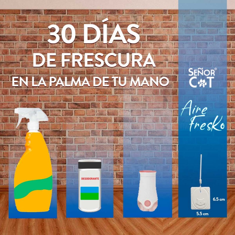 Señor Cat® Aire Fresko. Desodorante para arenero de gato.